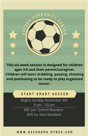 Oxford Community Center: START SMART SOCCER