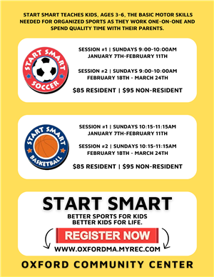 Oxford Community Center: START SMART SOCCER